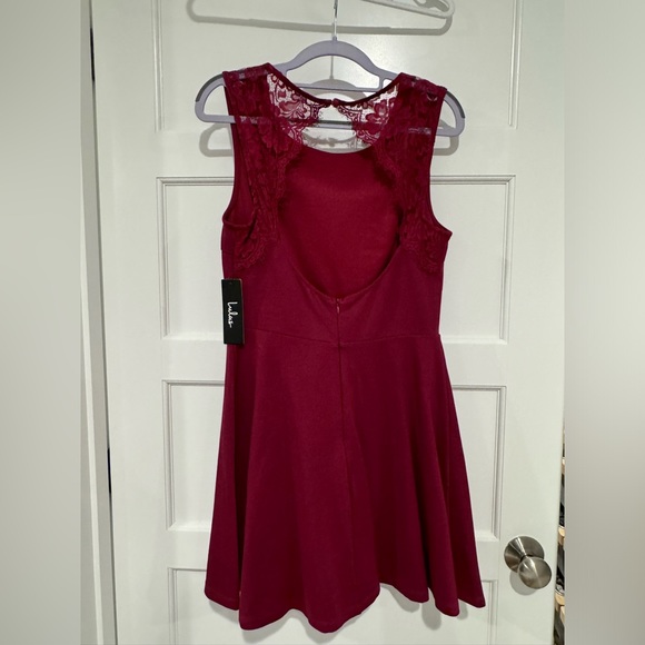 Lulus | Dresses | Lulus Berry Colored Skater Dress | Poshmark